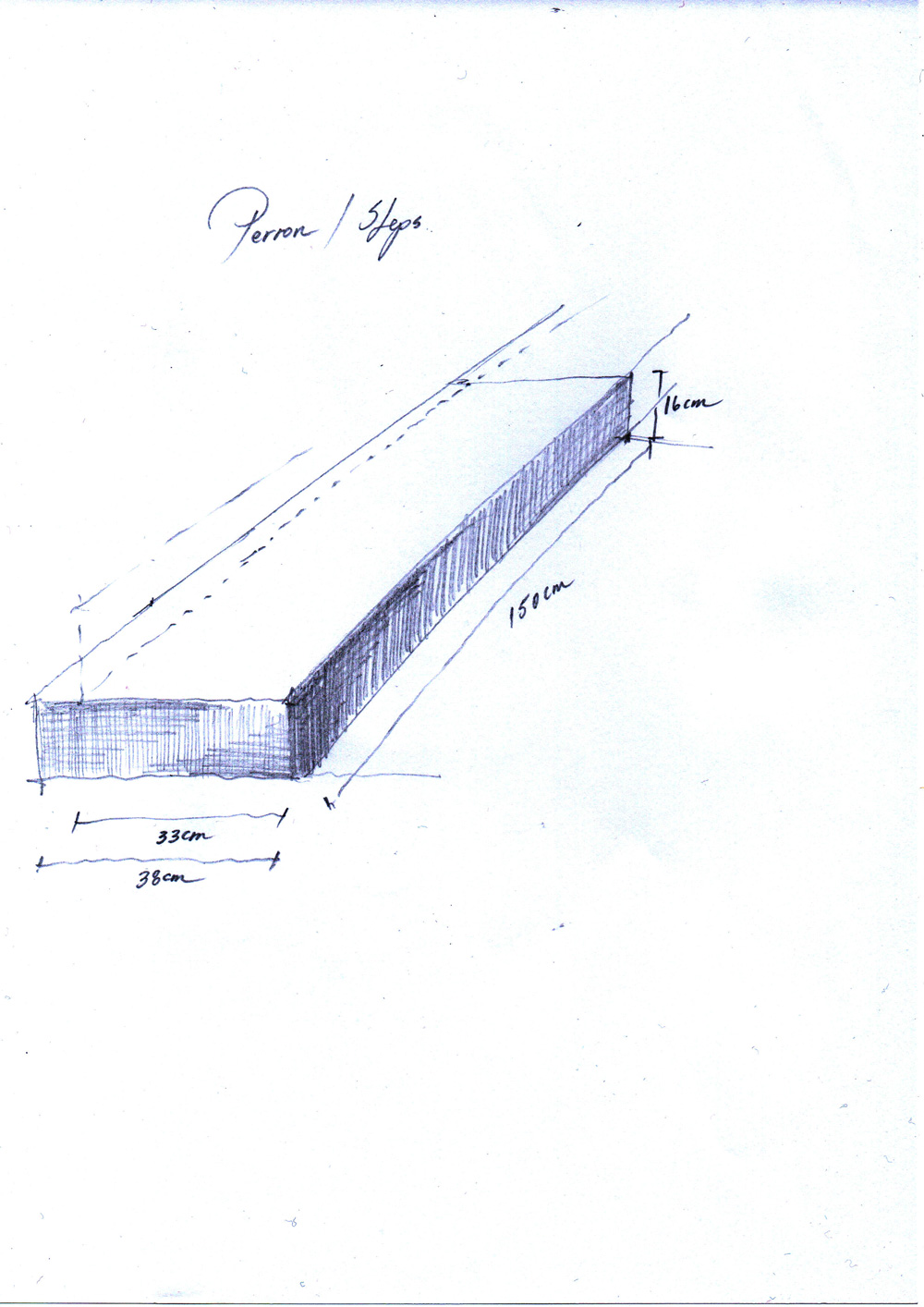 Staircase External (Perron) South Facade – The Bordeaux Chateau